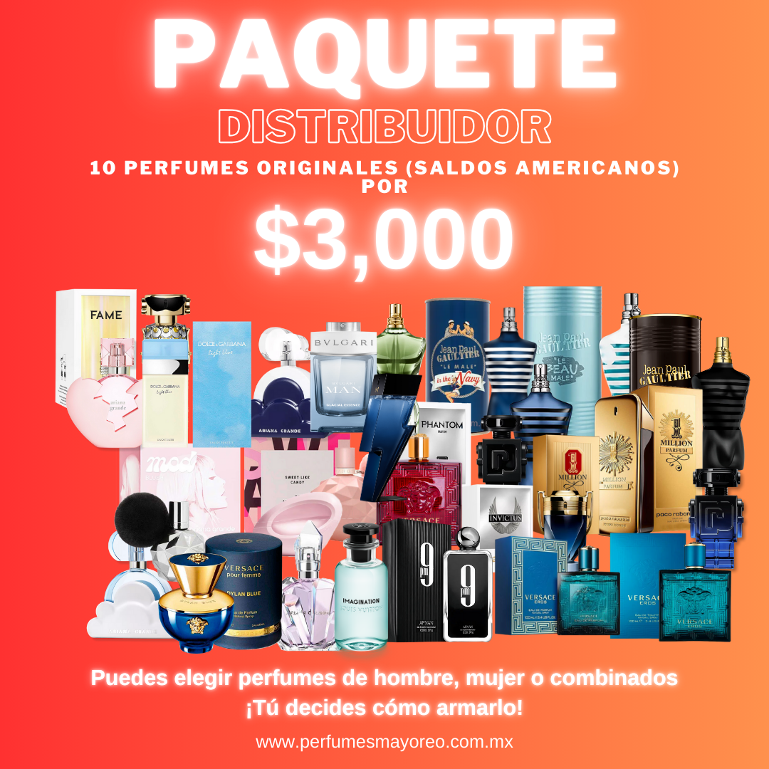 Paquete Distribuidor – Perfumes Mayoreo